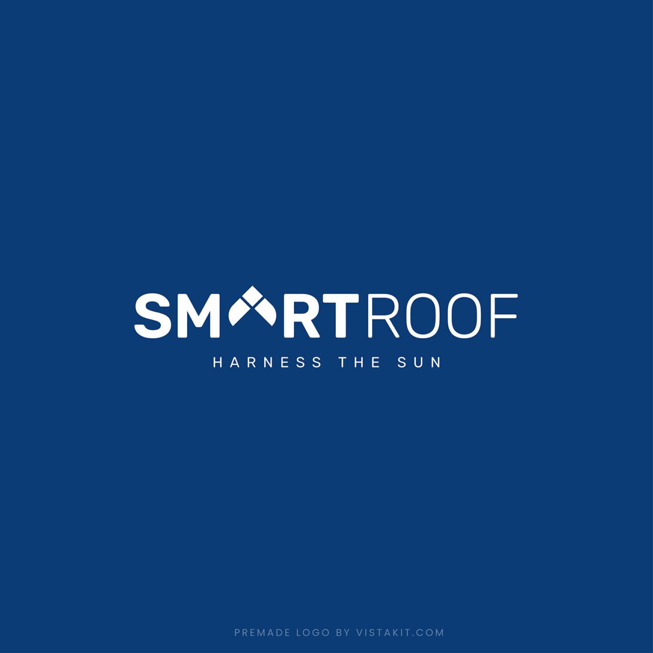 Minimal Roof Logo for Solar and Sustainable Solutions | VistaKit